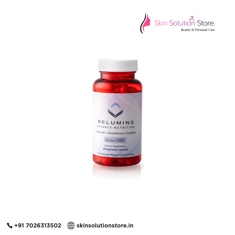 Relumins 1000mg Reduced Glutathione Skin Whitening... – Skin Solution Store